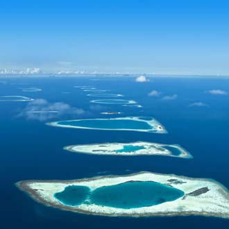 Luchtfoto van Zuid Ari Atol